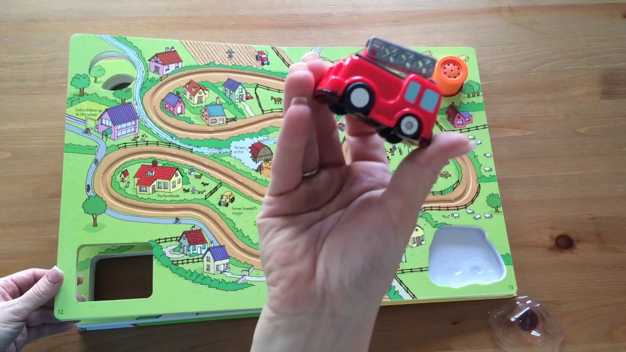 Noisy wind up fire engine - Usborne - YouTube