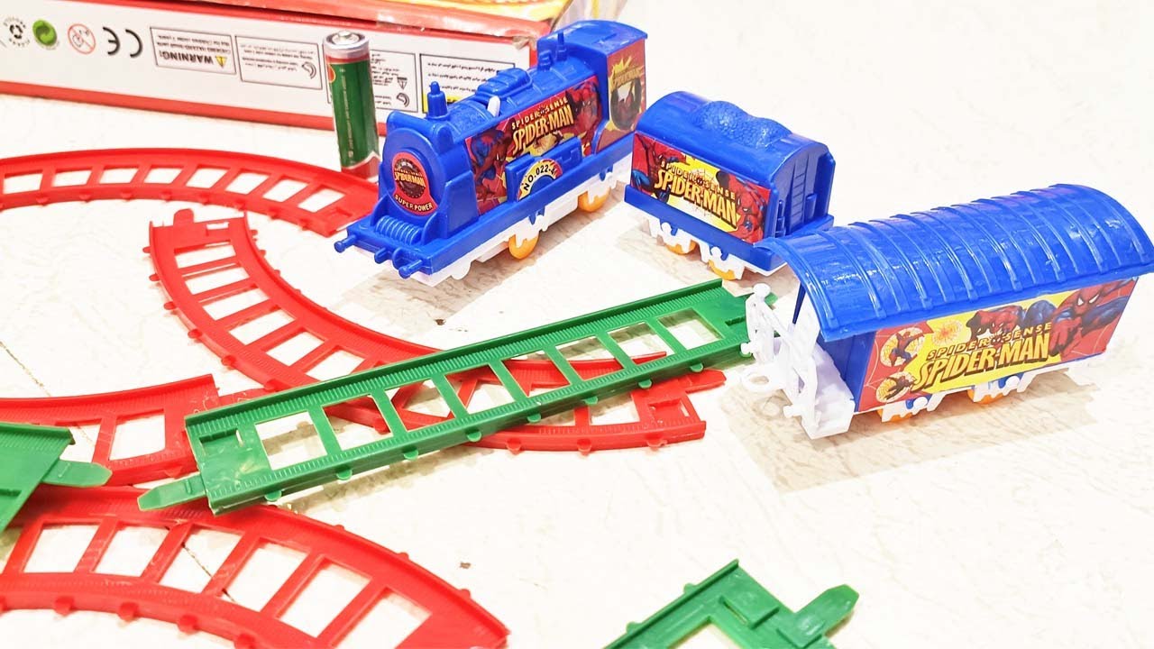 રેલગાડી - રમકડા | Train Unboxing Video | Spiderman Train | Toy Video # ...