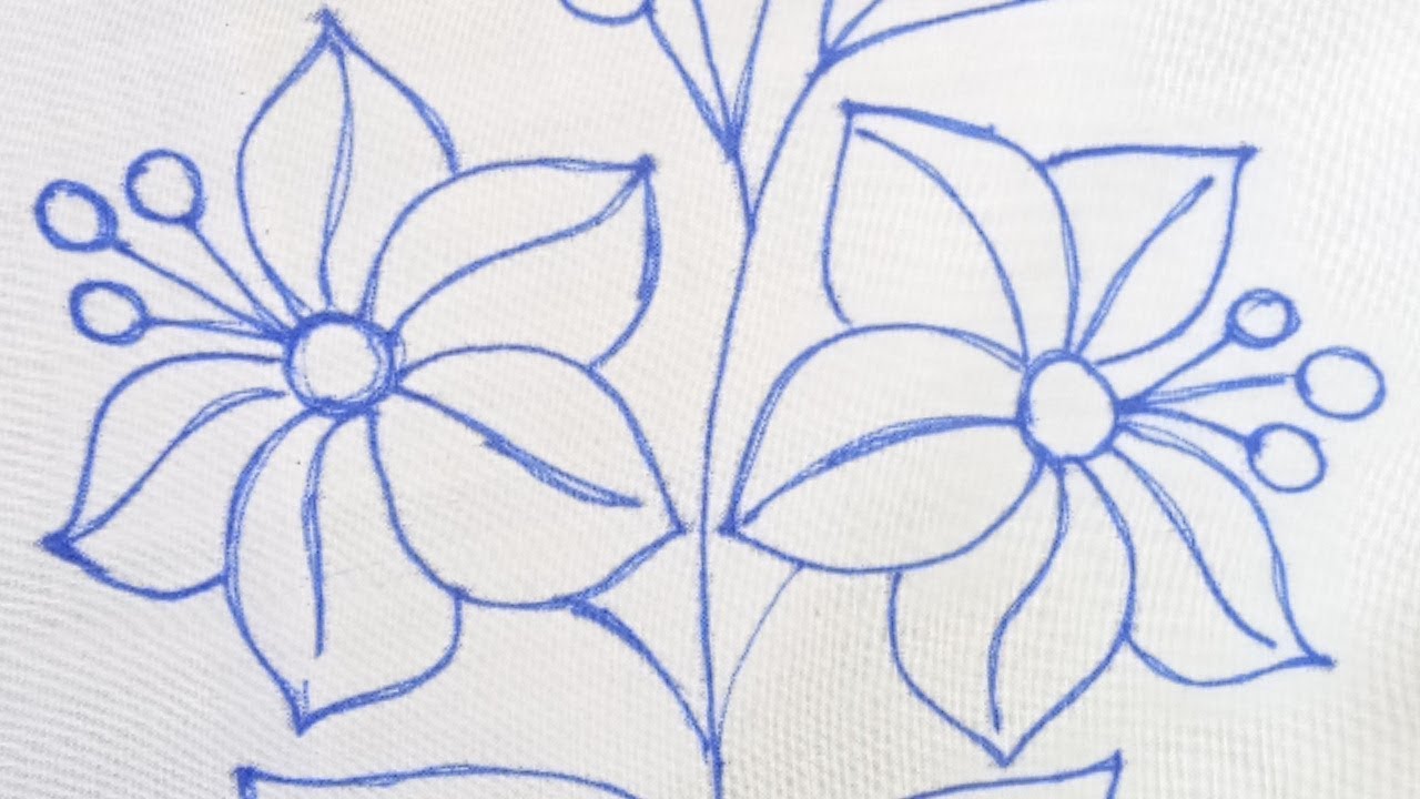 Beautiful flower embroidery tutorial , new easy flower stitches, # ...
