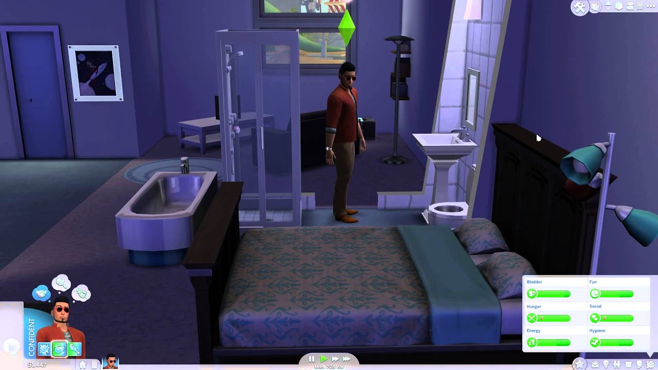 The Sims 4: Hunter Sims gameplay pt20 - Social Networking - YouTube