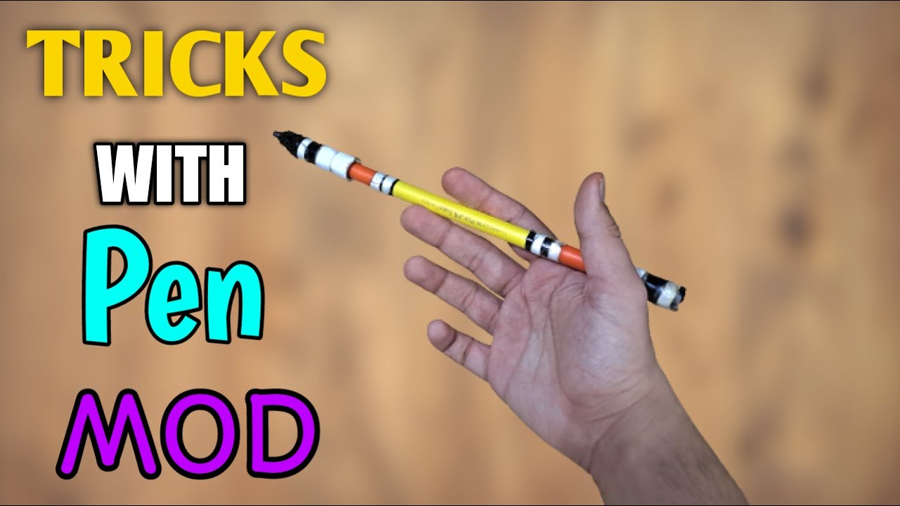 Pen spinning tricks with a pen mod - YouTube