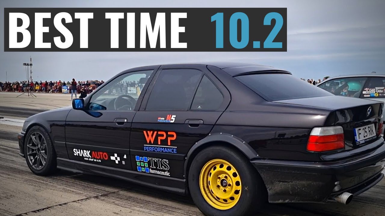 BMW E36 M50 TURBO - Best Time 10.2s - YouTube