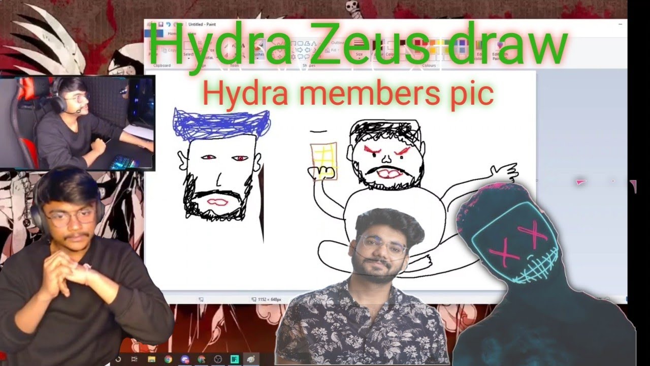Hydra Zeus draw Hydra members pic 😍😍 | Panther gaming - YouTube