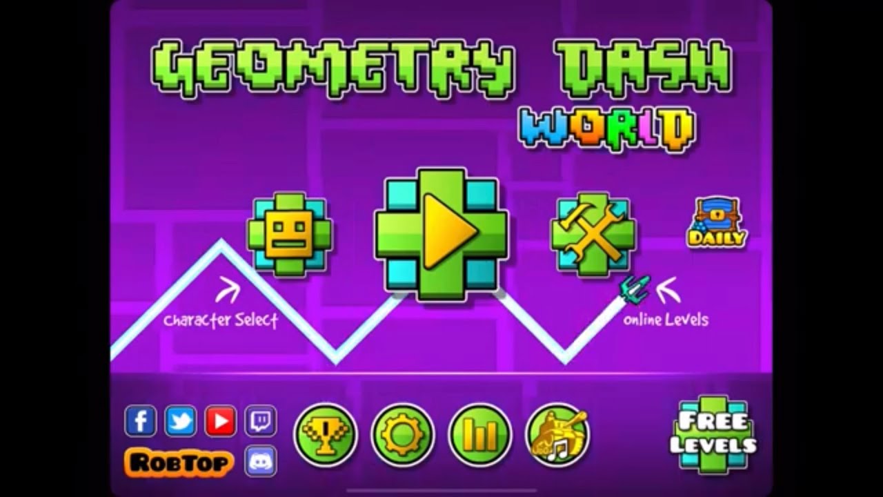 Geometry dash world all levels - YouTube