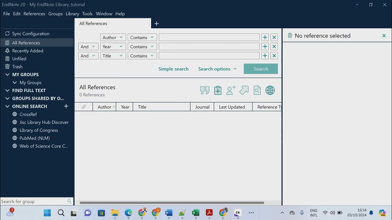 How to manage citations and referencing using EndNote software - YouTube