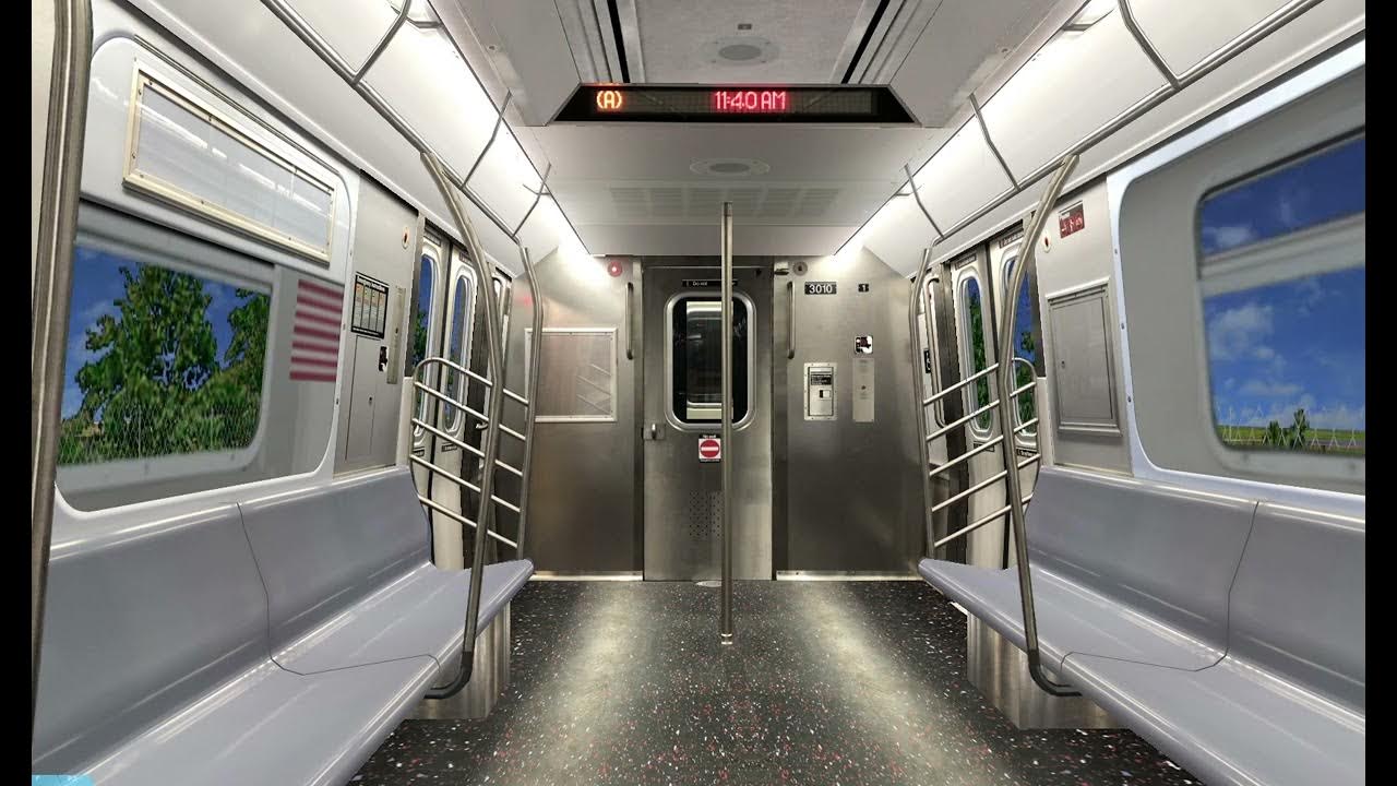 OpenBVE: R179 S Train from Rockaway Park to Rockaway Blvd - YouTube