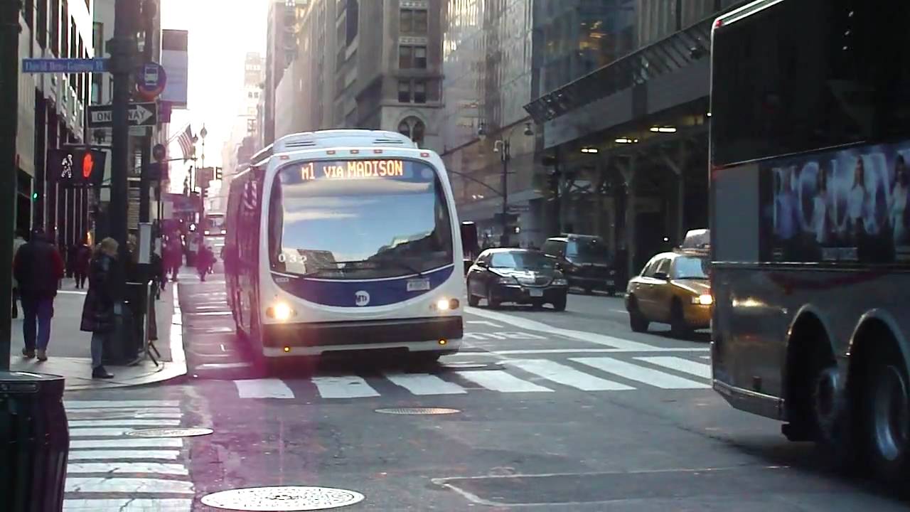 MTA NYC Transit 2009 DesignLine "Citibus" Eco-Saver IV HEV M1 Bus #1303 ...