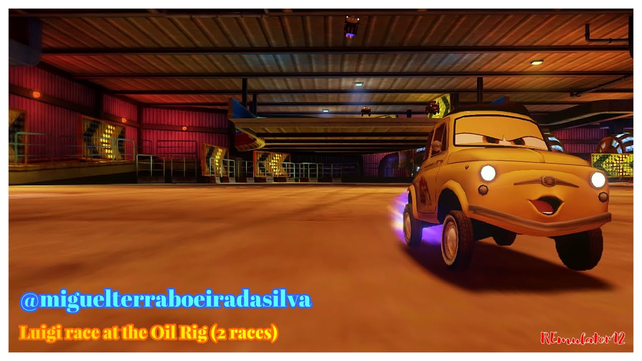 Cars 2 The Video Game | Luigi Race at the Oil Rig (2 Races) - YouTube