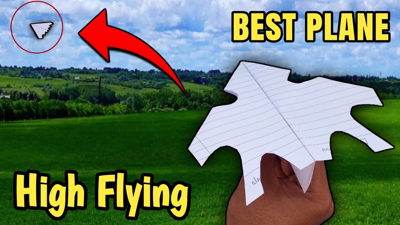 Best Paper Airplane Design for Distance and Speed || best paper ...
