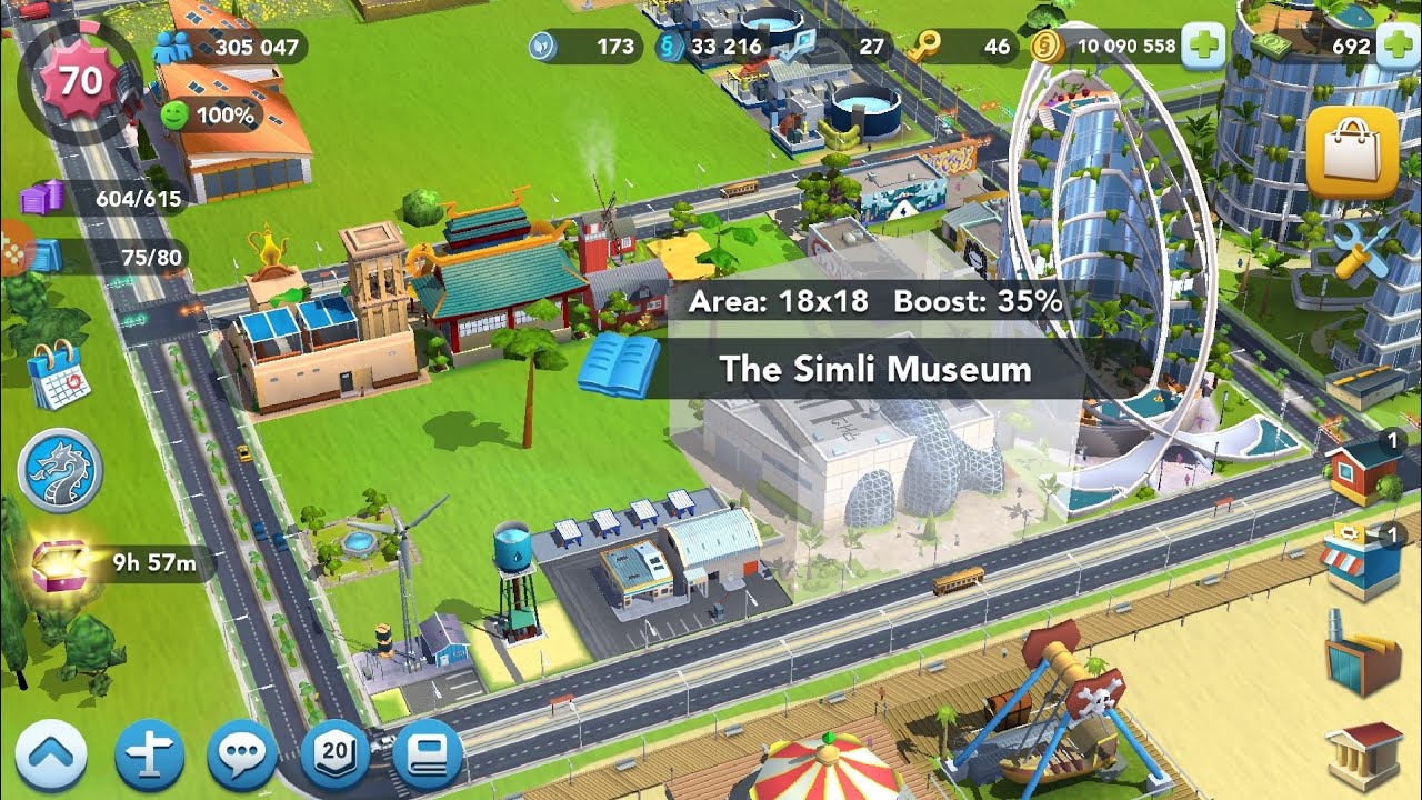 SimCity BuildIt Gameplay The Simli Museum - City Design Challenge - YouTube
