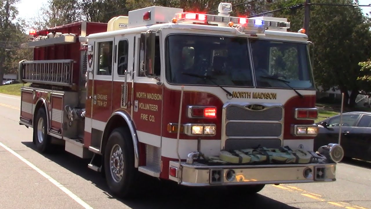 North Madison Fire Department Engine 10 57 Responding - YouTube