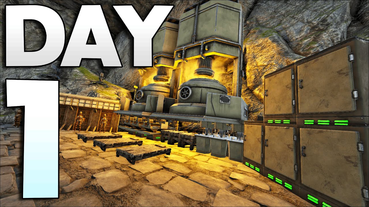 DUO Claiming Highlands Cave on Day 1! - ARK - YouTube