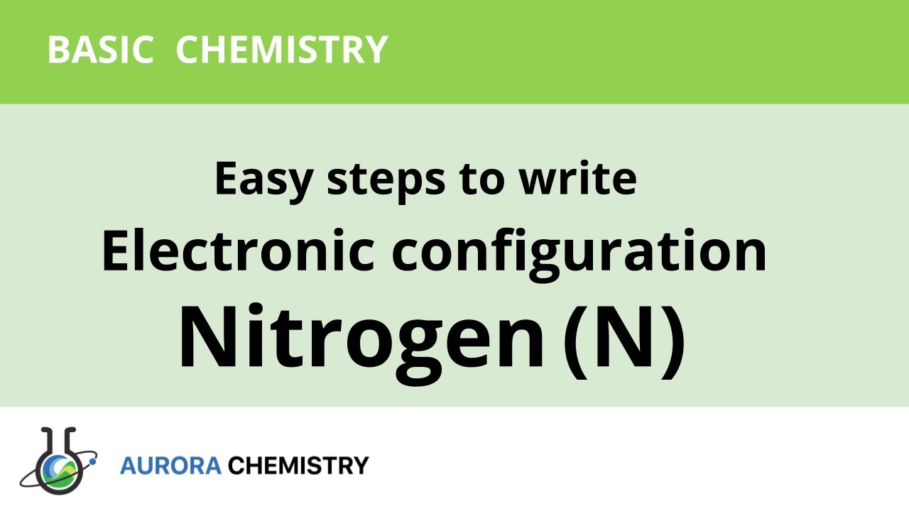 Electronic configuration of Nitrogen || Condensed electronic ...