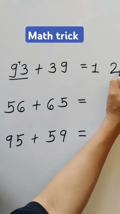 Math trick #maths #success #addition #education #ytshorts - YouTube