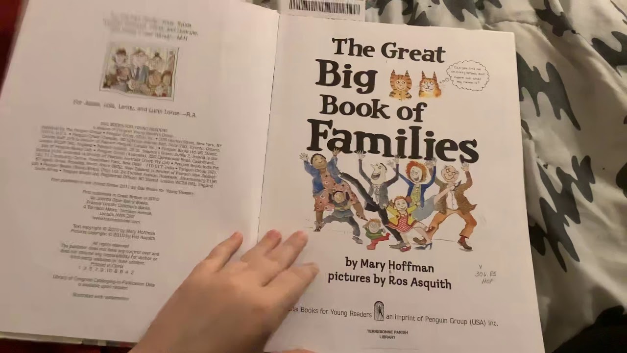 Special Storytime: The Great Big Book of Families (Toono This Weekend ...