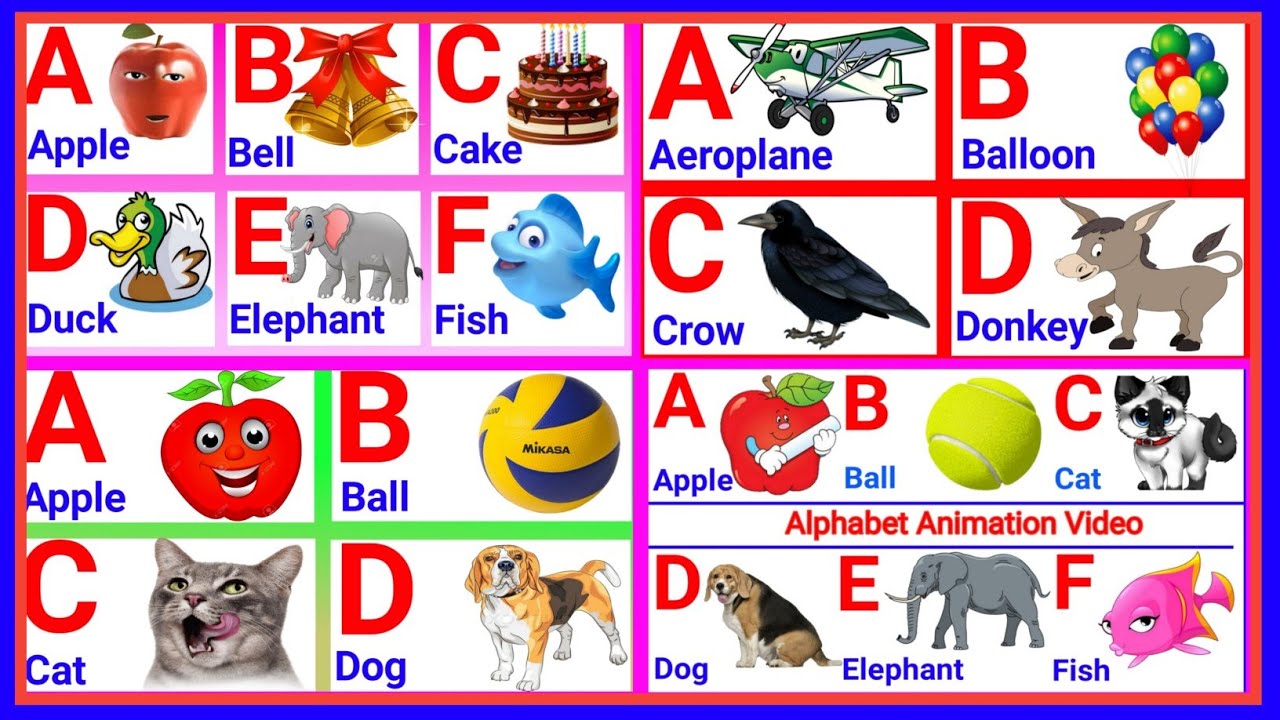 10 Viral video alphabet,a for apple b for ball,alphabet,abcd,ABCDEF ...