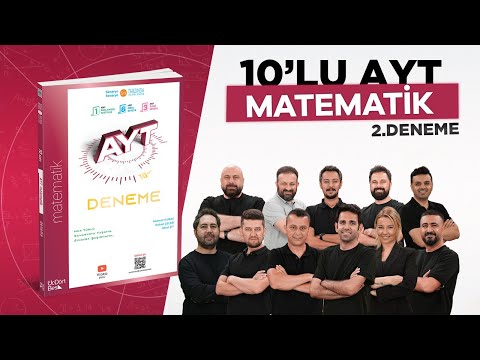 ÜÇDÖRTBEŞ YAYINLARI 10'LU AYT MATEMATİK DENEMESİ 2026 DENEME-2