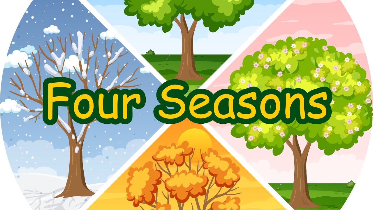 Four Seasons | Kids vocabulary - 4 seasons in a year - Kids English ...