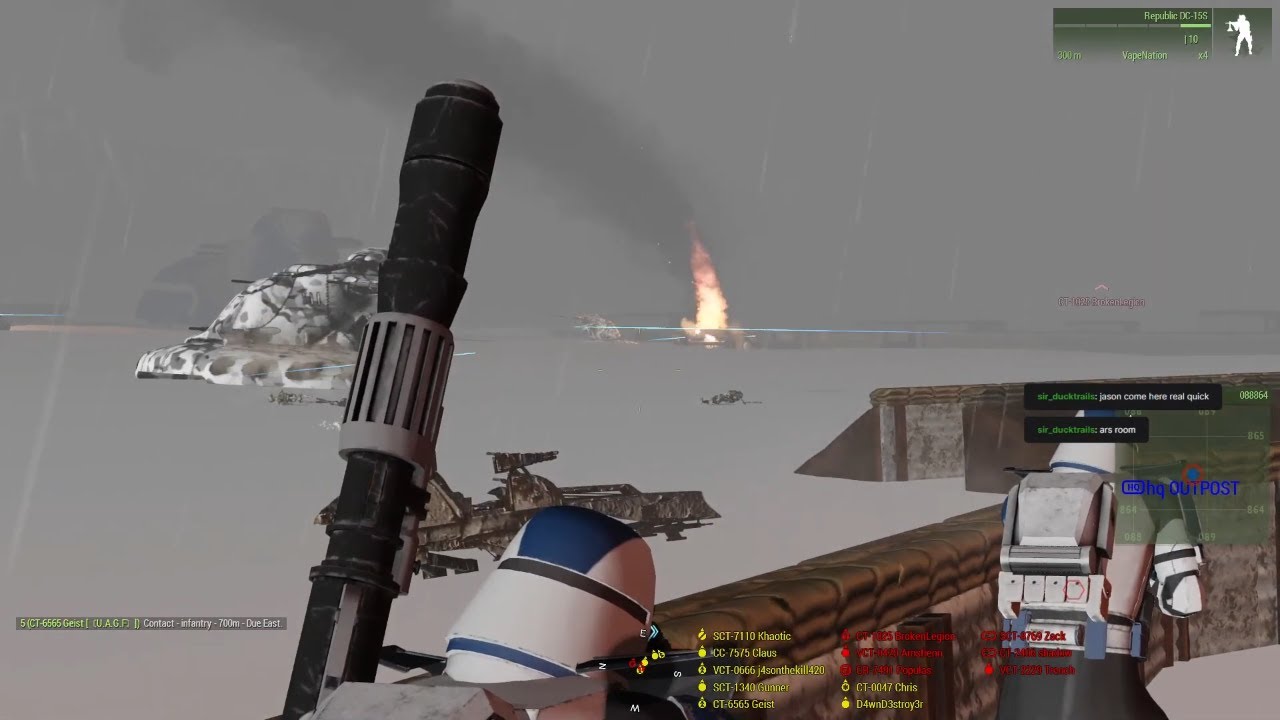 arma 3 star wars snow OP 501 [U.A.G.F] LEGION - YouTube