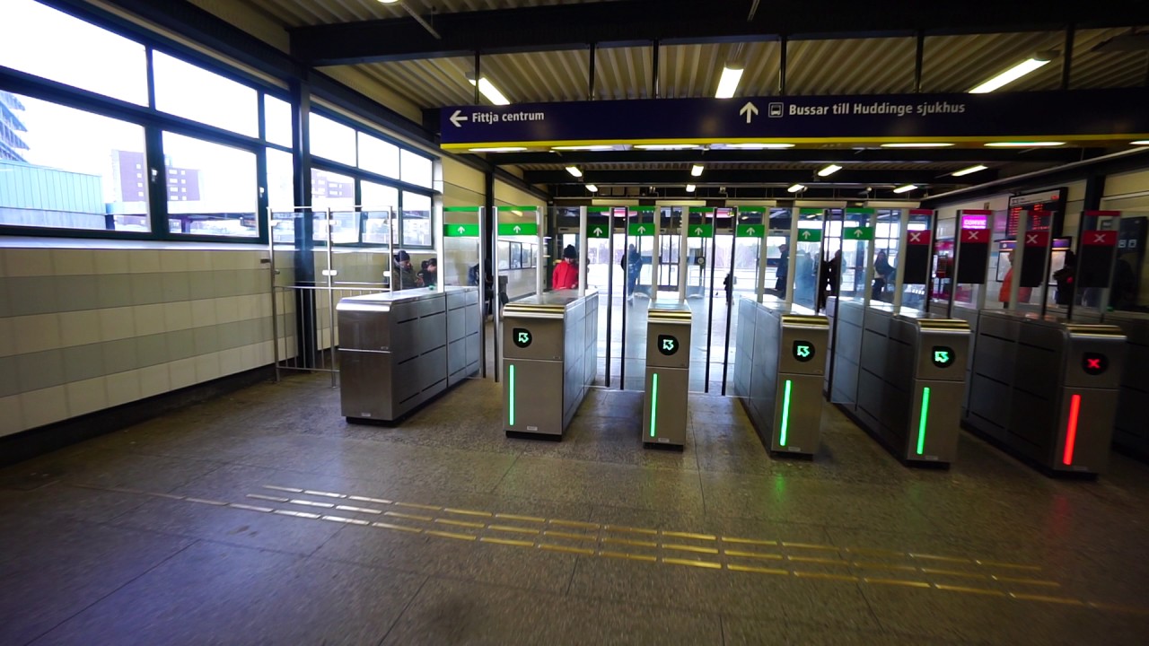 Sweden, Stockholm, Fittja subway station, SMW elevator - YouTube