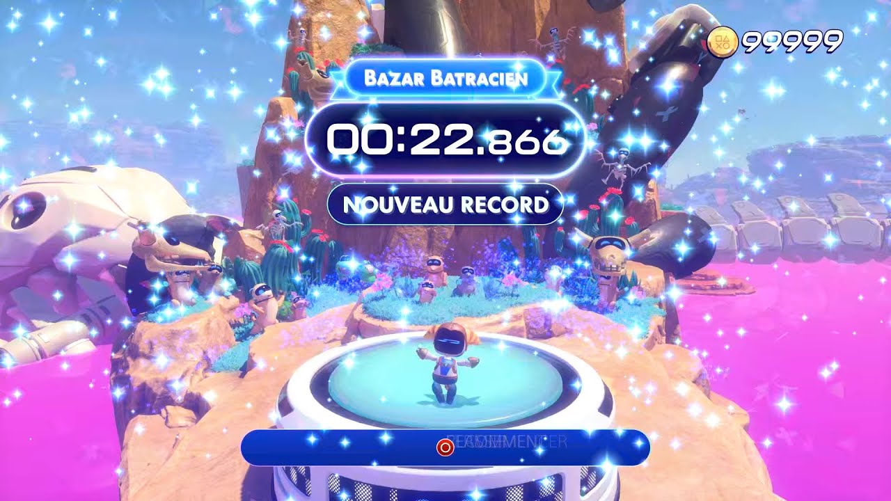 ASTRO BOT Twin-Frog-Trouble Speedrun in 22.866 (Former World Record ...