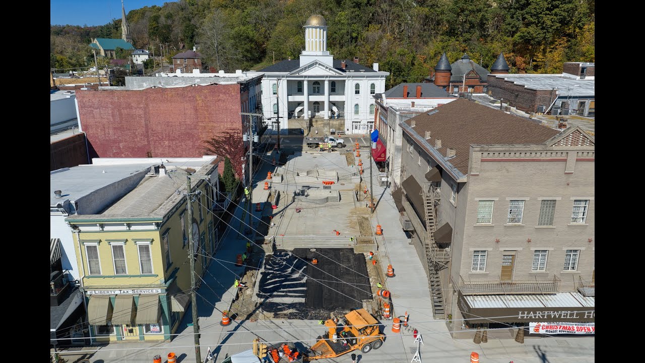 Pomeroy, Ohio riverfront revitalization underway. - YouTube