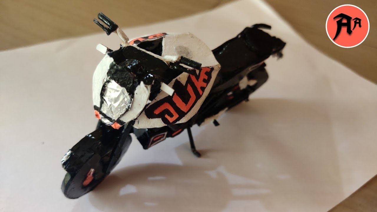 KTM DUKE 200// How to make bike with paper & cardboard - YouTube