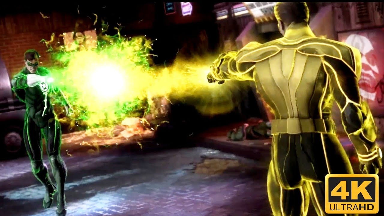 Green Lantern vs Sinestro Fight Scene - DC Cinematic Action - Injustice ...