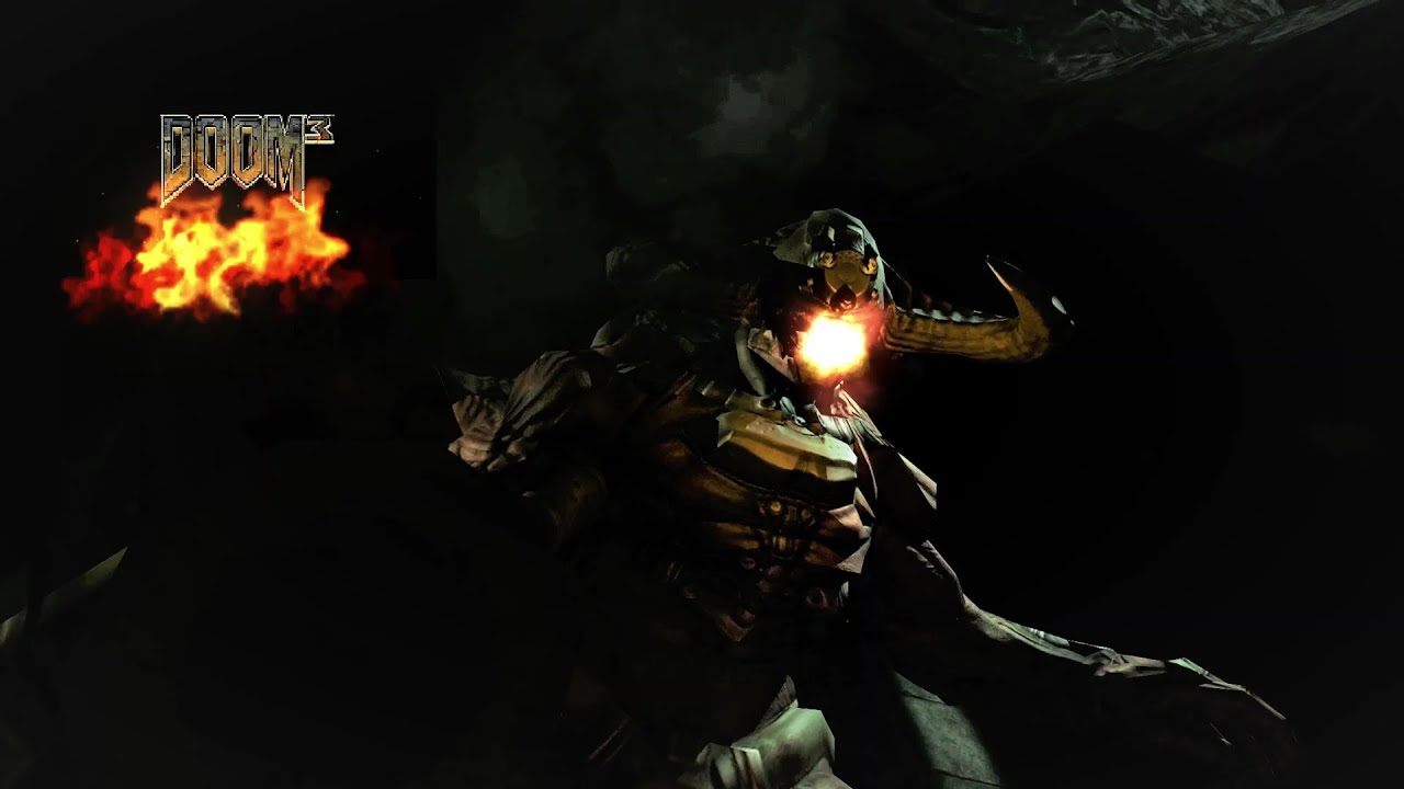 DOOM 3 Cyberdemon Fight - YouTube