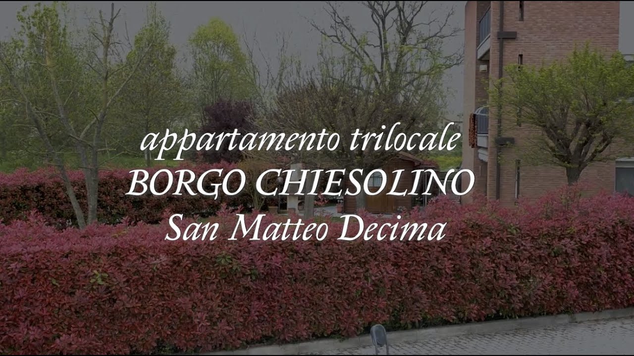 Appartamento trilocale BORGO CHIESOLINO San Matteo Decima - YouTube