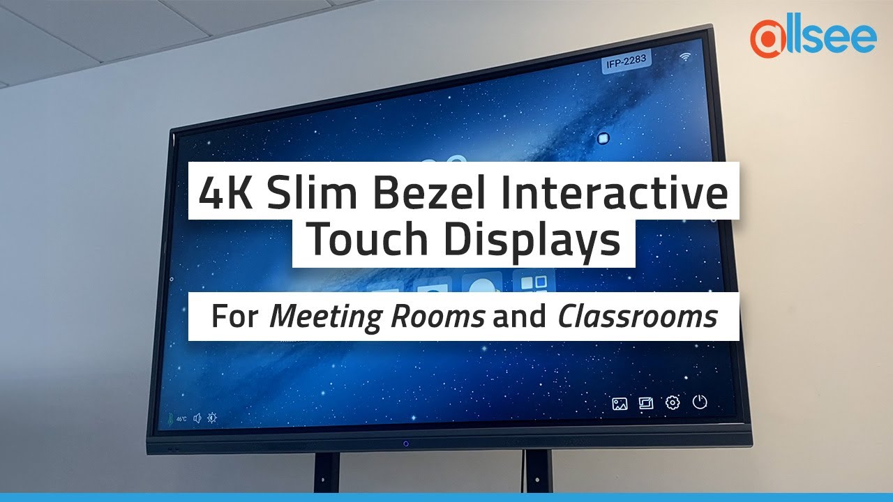 4K Slim Bezel Interactive Touch Displays - YouTube
