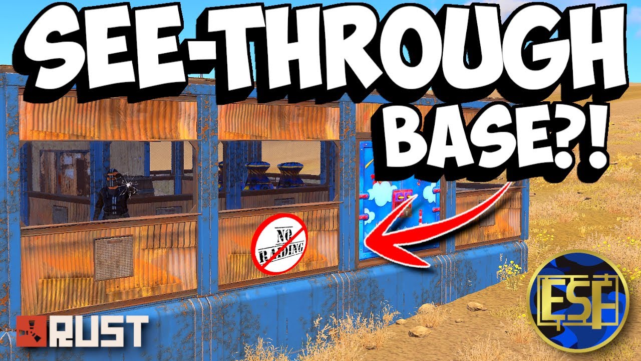 I MADE AN UNRAIDABLE SEE-THROUGH BASE in RUST - YouTube