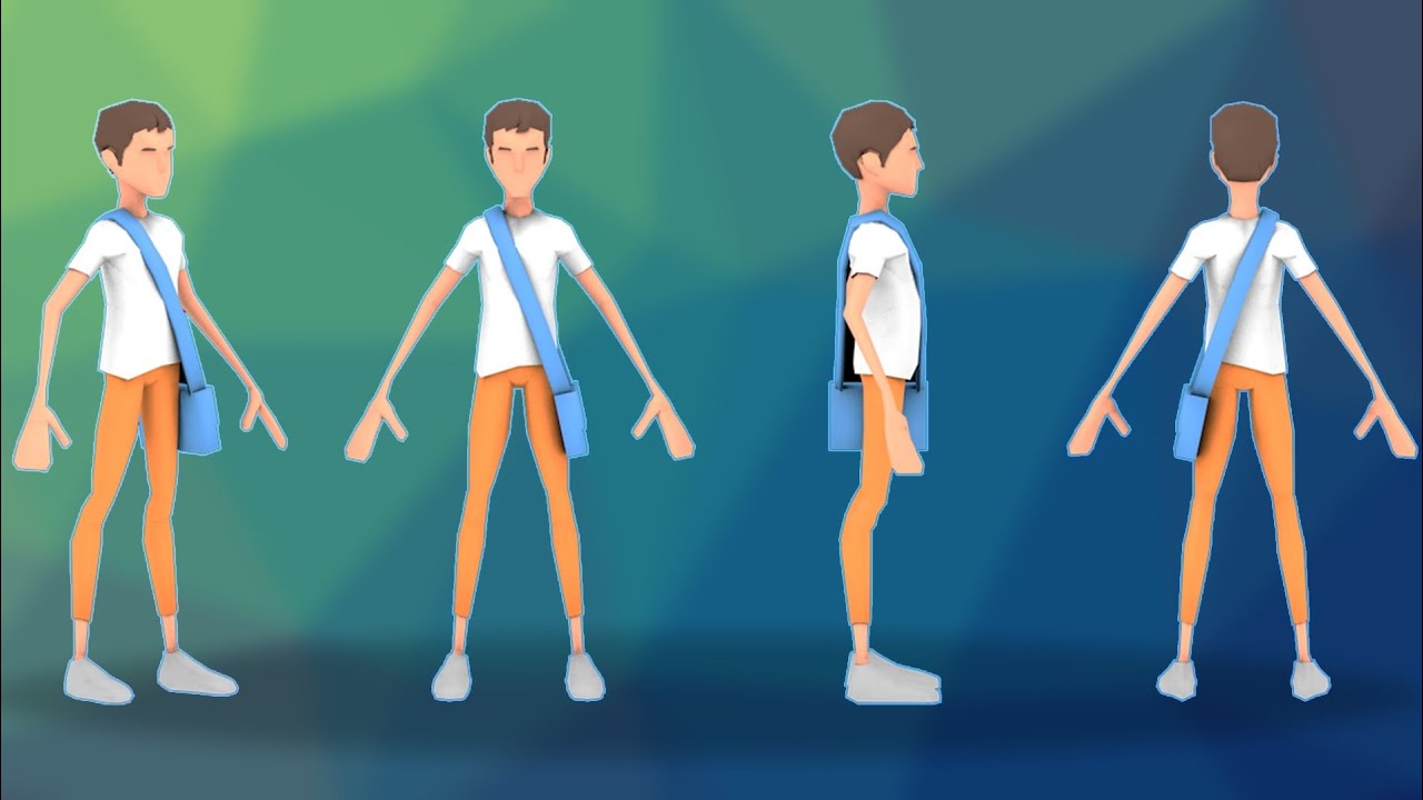 3D CHARACTER MODELING CINEMA 4D Low poly Stylized body - YouTube