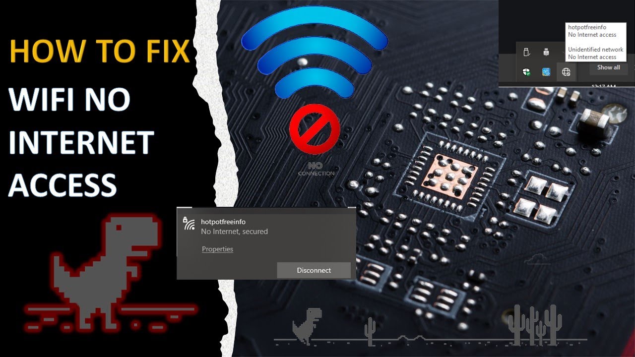 How to fix Wifi No Internet connection (Windows 10) - YouTube