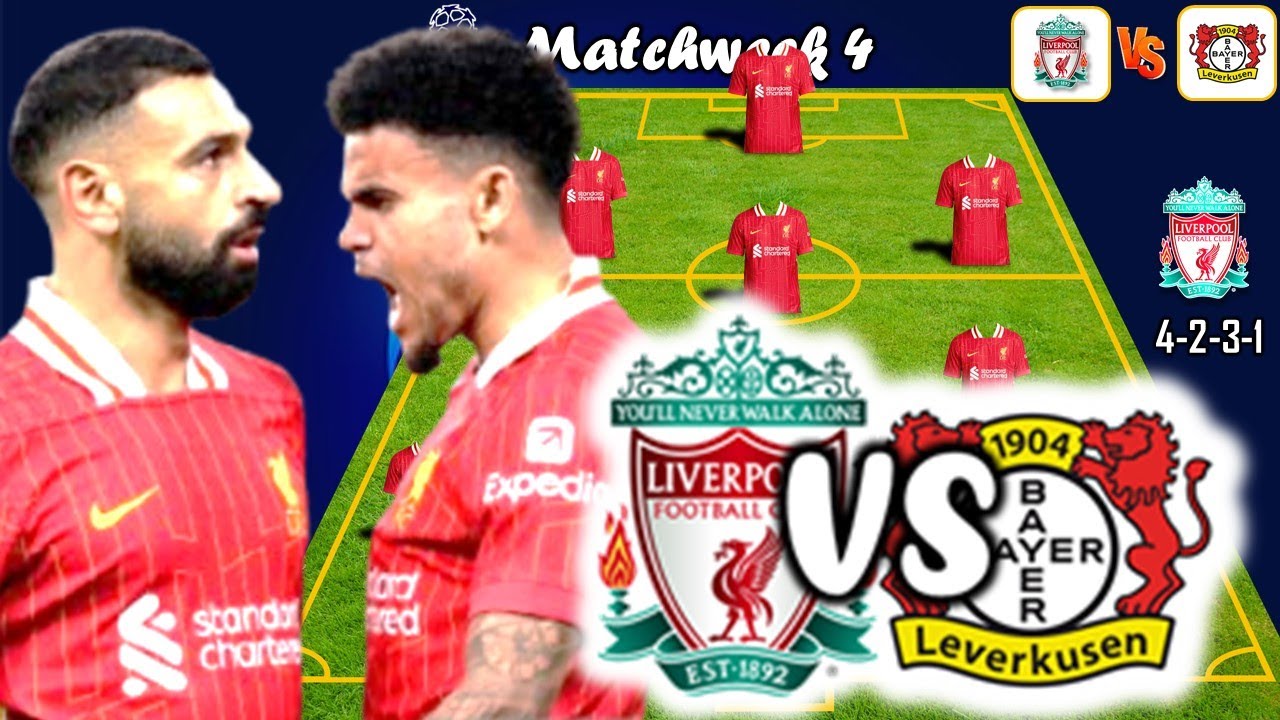 LIVERPOOL VS LEVERKUSEN | Liverpool Potential Starting Lineup Champions ...