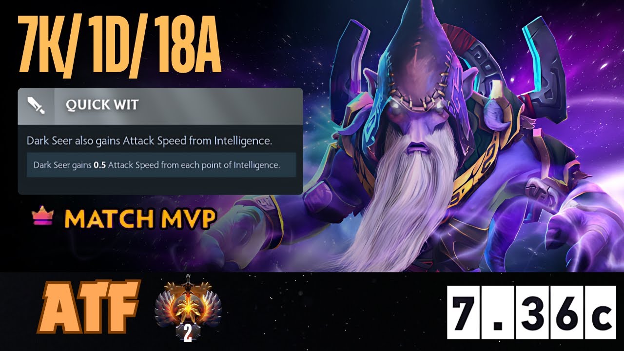 ATF - Dark Seer Offlane Quick Wit Facet Gameplay | DOta 2 Pro Gameplay ...
