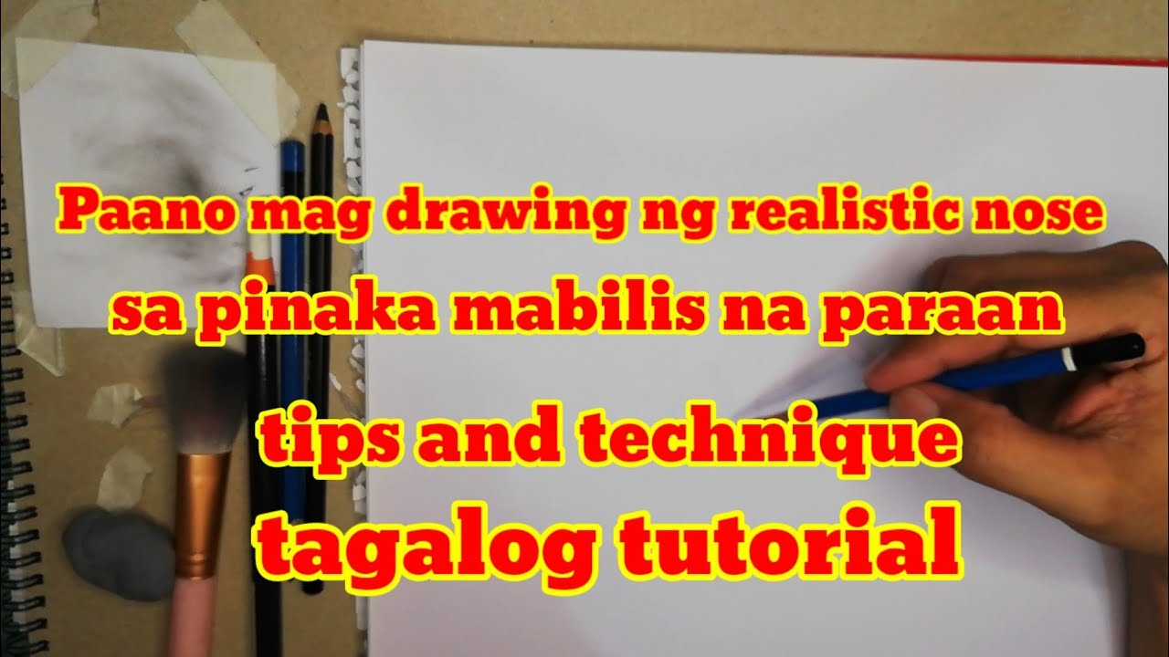Paano mag drawing ng ilong sa pinaka mabilis na paraan"tagalog tutorial ...