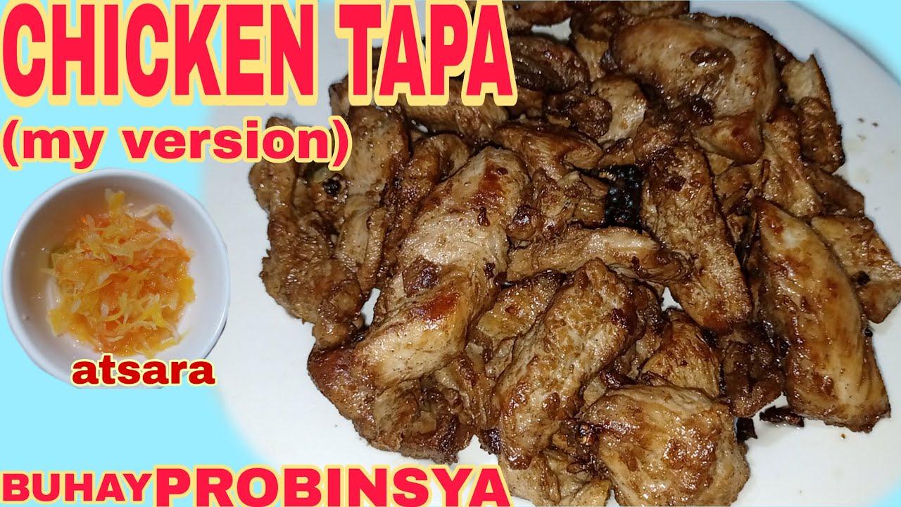 HOW TO MAKE CHICKEN TAPA(my version)|Mariel's B vlog|Buhay Probinsya| EASIEST CHICKEN TAPA ...