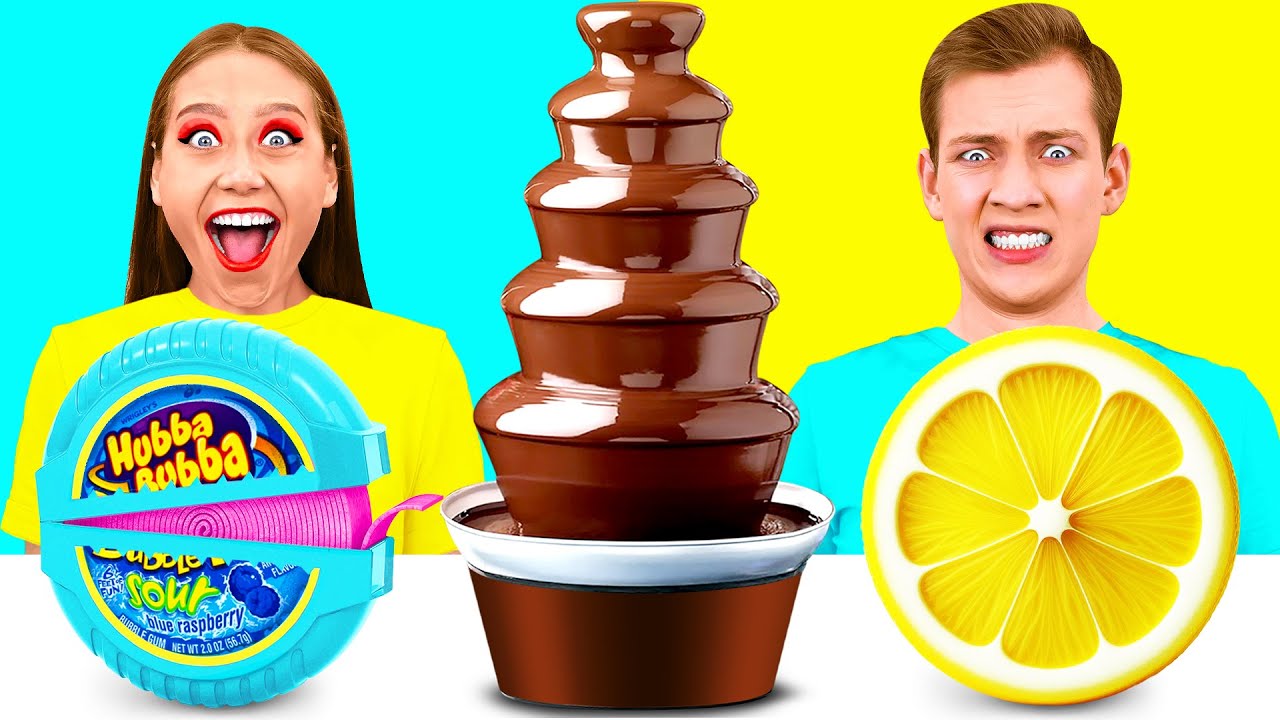 Real Food vs Chocolate Food Challenge | Awesome Kitchen Tricks by ...