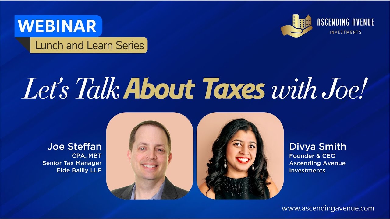 Lunch & Learn Series Episode 06: Let’s Talk About Taxes with Joe ...