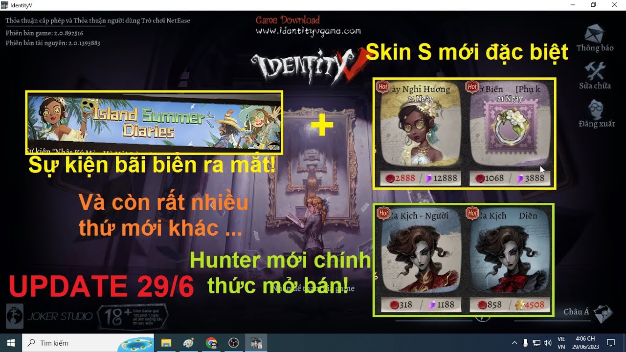 Identity 5 - Review phiên bản cập nhật mới, Hunter mới chính thức ra ...
