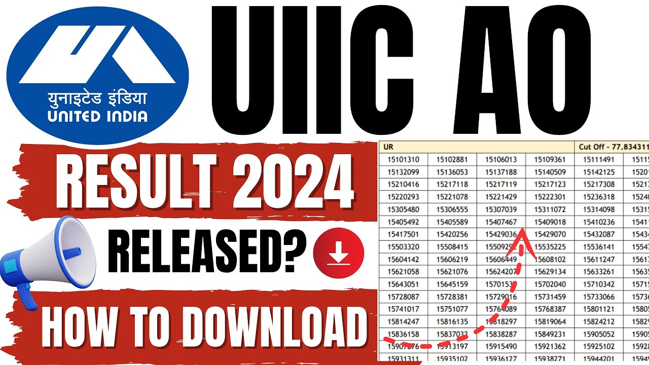 uiic ao result 2024 | how to check uiic ao score card | assistant ...