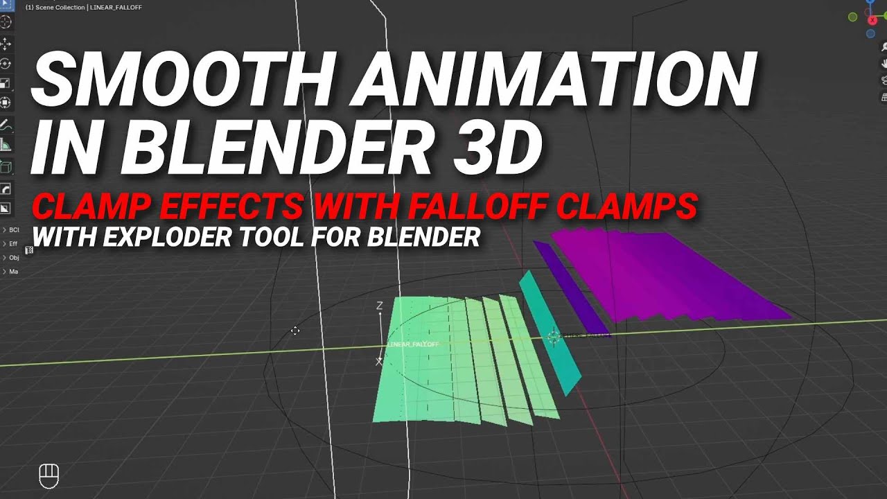 Smooth animations with falloff clamps in Blender with Exploder Tool ...