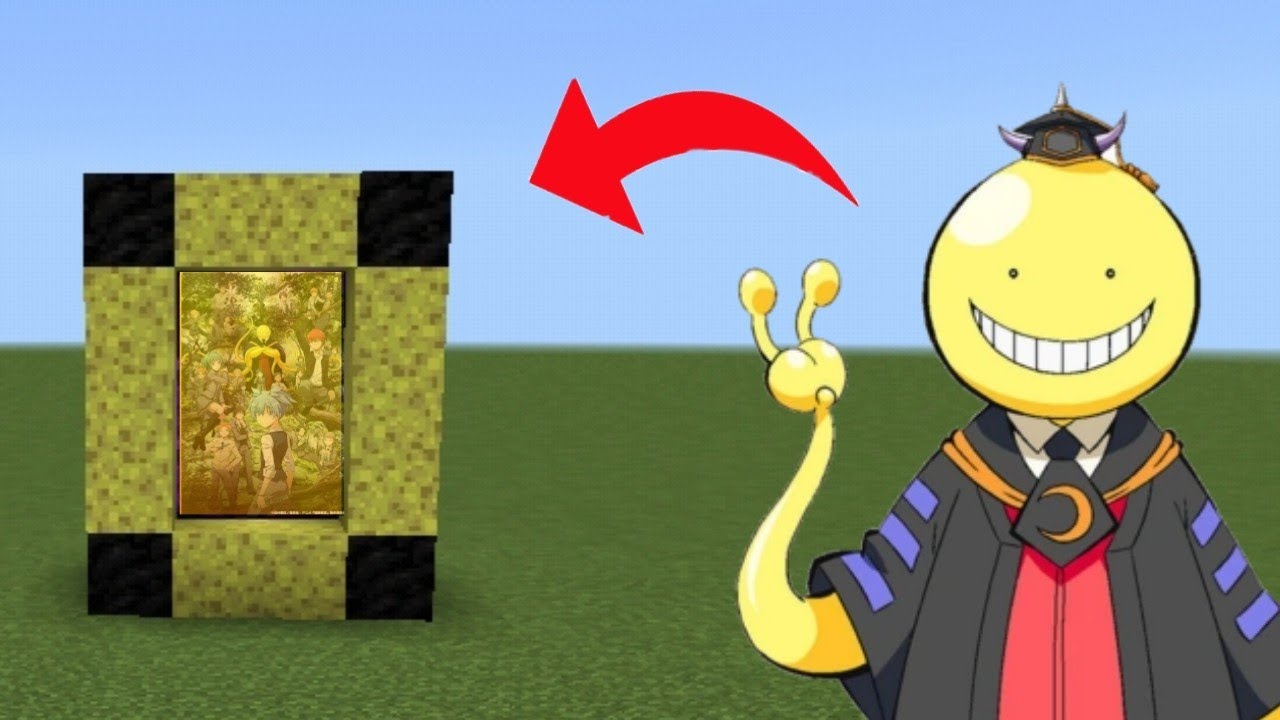 CARA MEMBUAT PORTAL ASSASSINATION CLASSROOM - MINECRAFT - YouTube