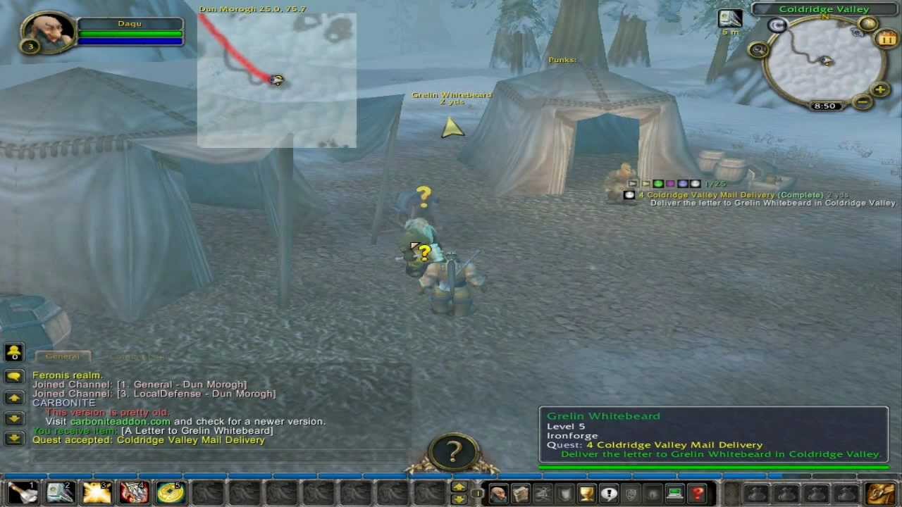 World Of Warcraft Missions: Coldridge Valley Mail Delivery - YouTube