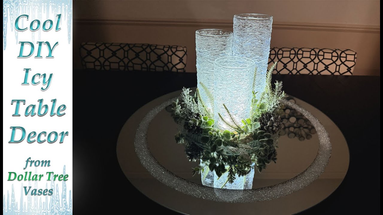 Cool DIY Icy Table Decor - YouTube