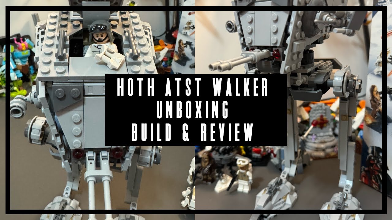Hoth AT-ST Walker (75322) Unboxing + Full Build & Review | Lego Star ...