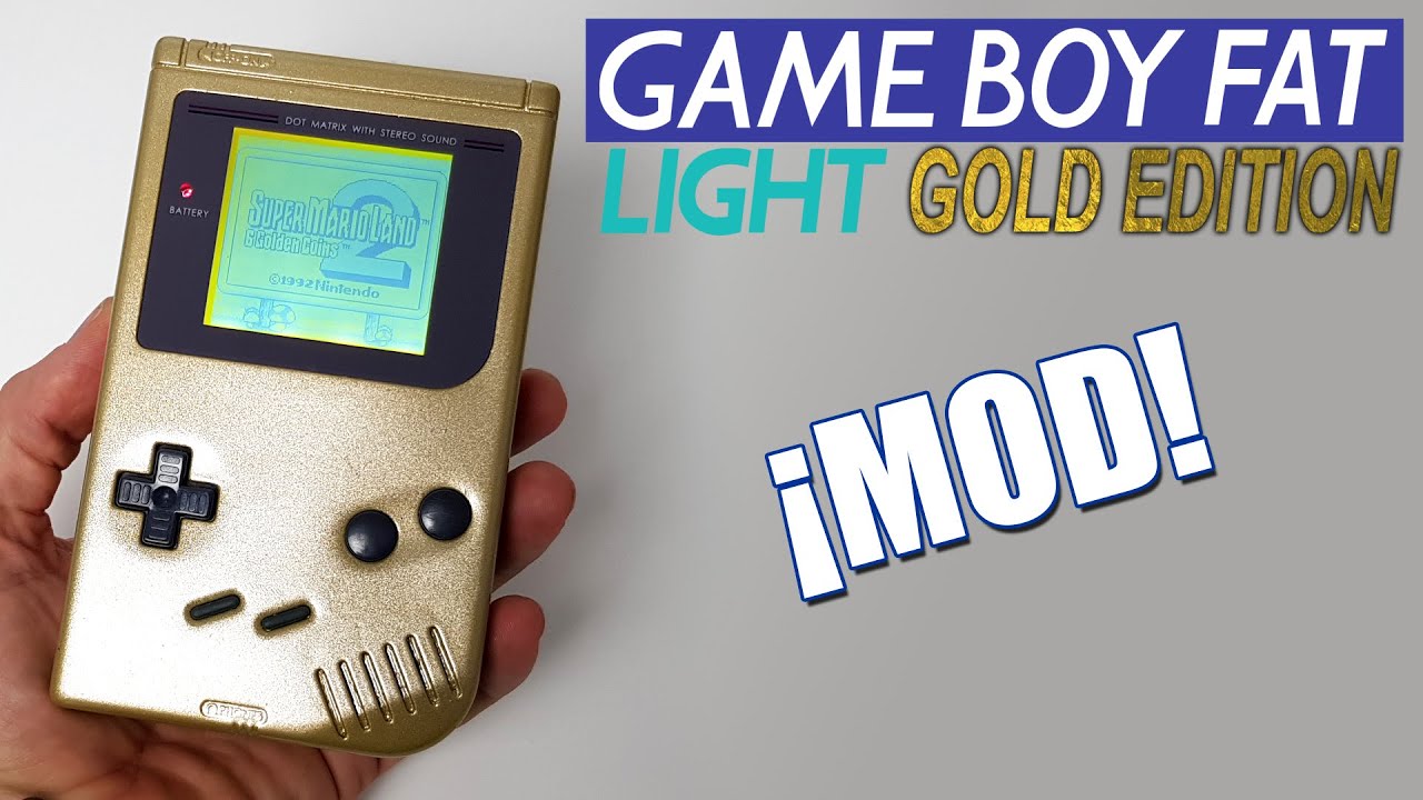 GAME BOY FAT LIGHT GOLD EDITION // RESTAURACIÓN Y MOD - YouTube