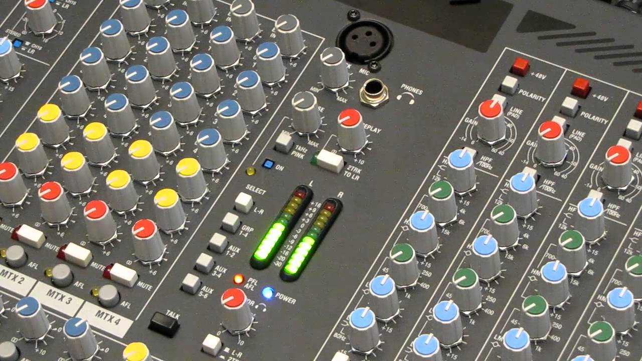 Setting vocal gain using an analog console (A&H GL-2400) - YouTube