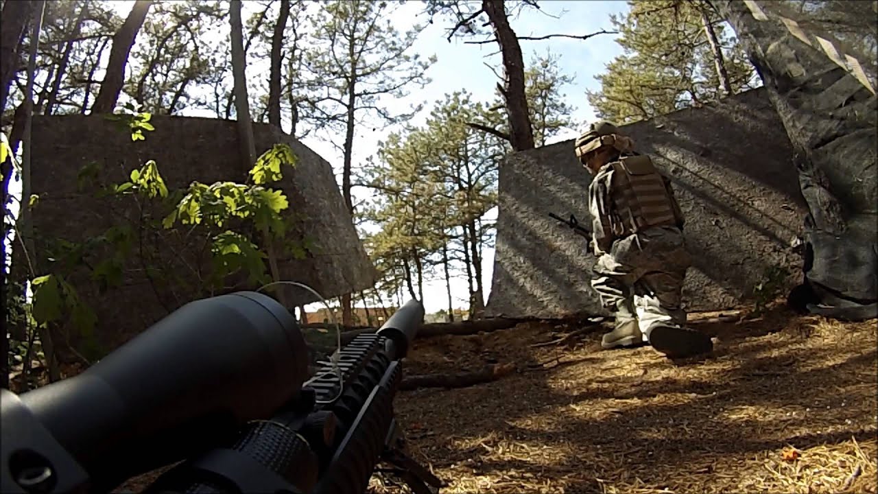 UBG Outdoor Airsoft Gameplay- A&K Sr25 - YouTube